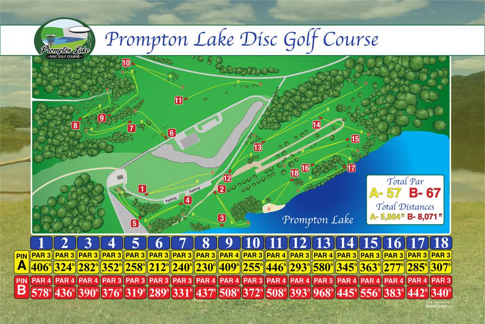 Infinite Courses - Prompton Lake Disc Golf Course
